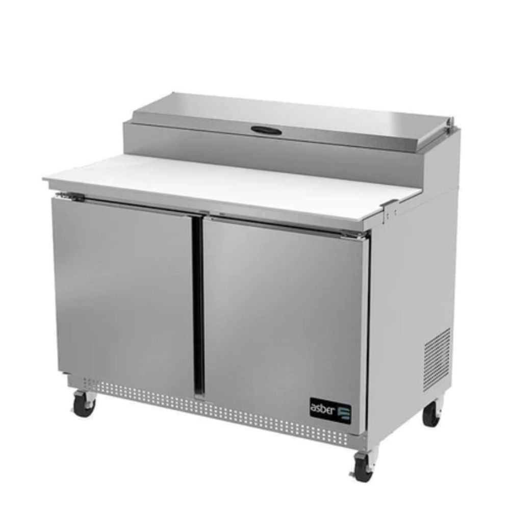 MESA ASBER APTP-48 HC | Mesa Refrigerada | 2 Puertas Solidas | Acero ...